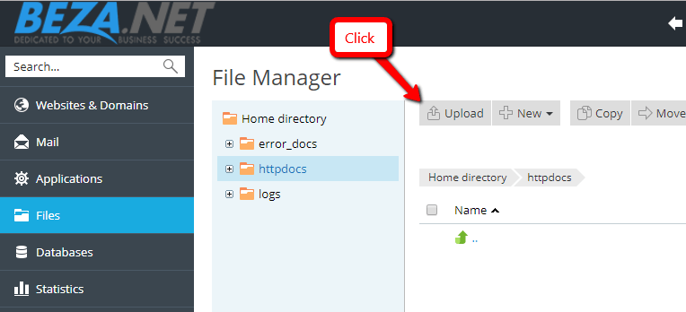 How To Upload Your Website via BEZA File Manager - Knowledgebase - BEZA.NET How To Upload Your Website via BEZA File Manager - Knowledgebase - BEZA.NET
